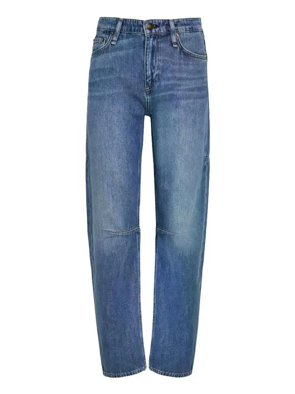 Rag & Bone Seam-detail Button-fastening Denim Jeans - Blue