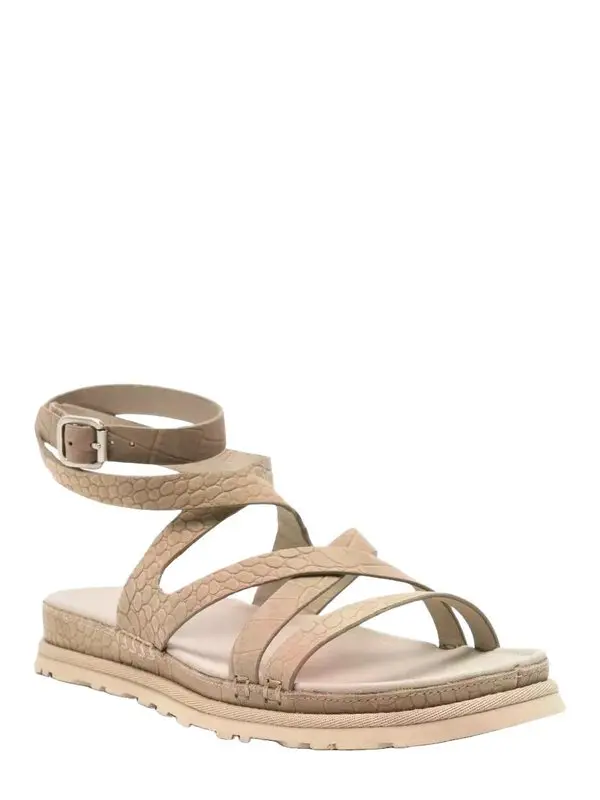 UGG Croc-effect Sandals - Neutrals