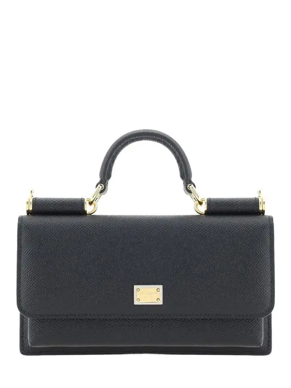 Dolce & Gabbana Micro Sicily Shoulder Bag - Black