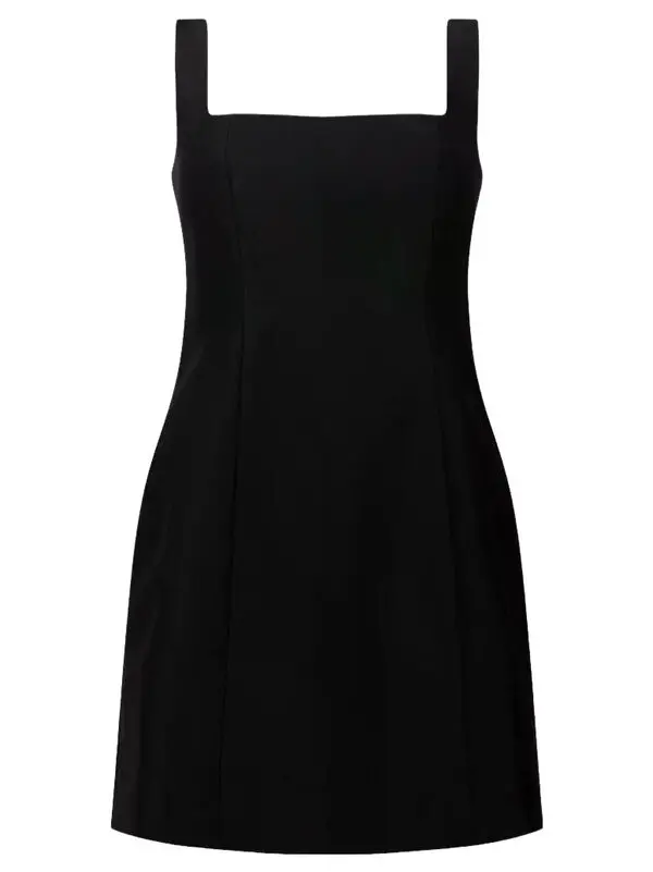 TWENTY FOURHAITCH Marfa Square-neck Dress - Black