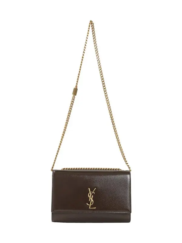 Saint Laurent Kate Bag With Gourmette Chain Strap - Green