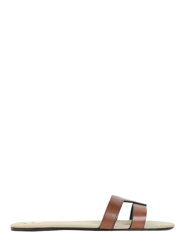 Saint Laurent Mabrouka Sandals - Brown