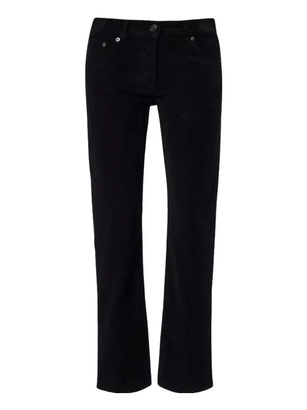 THE ROW Fima Cropped Straight Jeans - Black