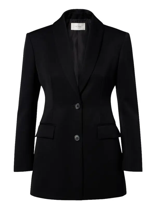 THE ROW Bettina Wool Blazer - Black