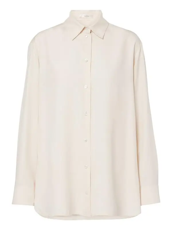 THE ROW Sisilia Silk Shirt - White