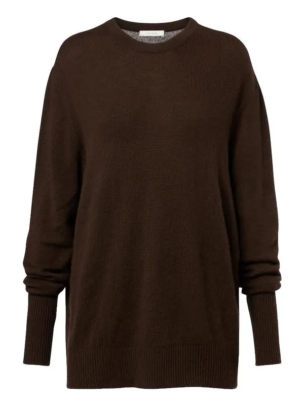 THE ROW Odelle Cashmere Sweater Chestnut - Brown