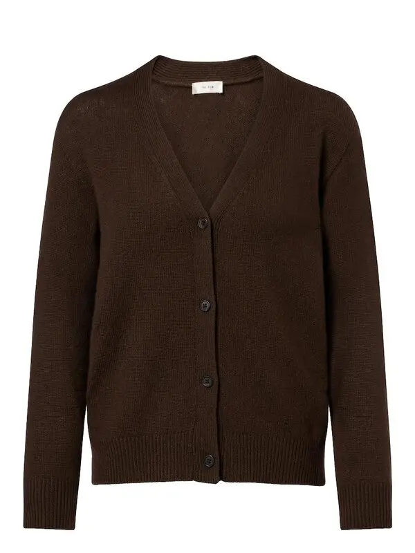THE ROW Ovida Cashmere Cardigan - Brown