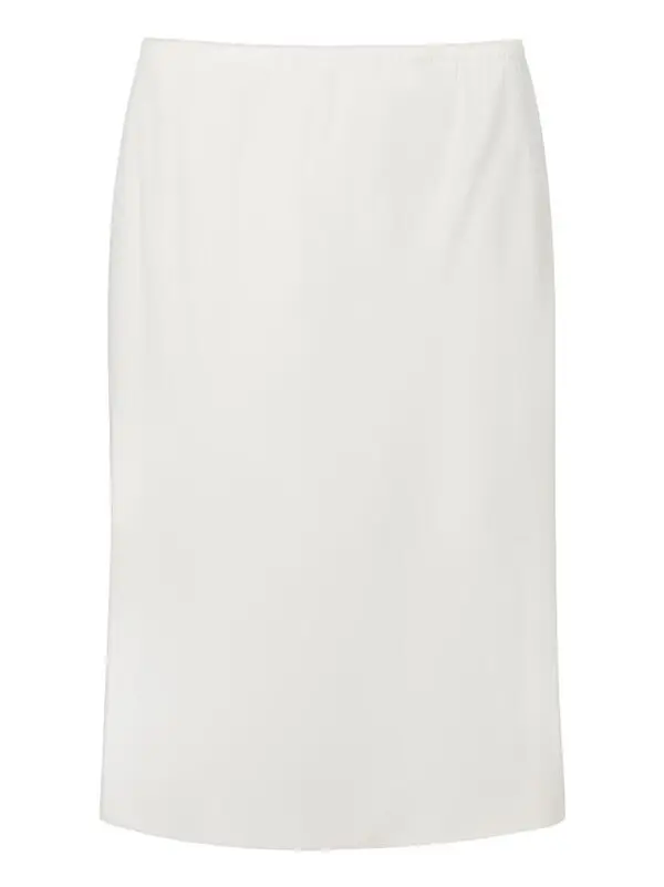 THE ROW Silk-blend Chiffon Midi Skirt - White
