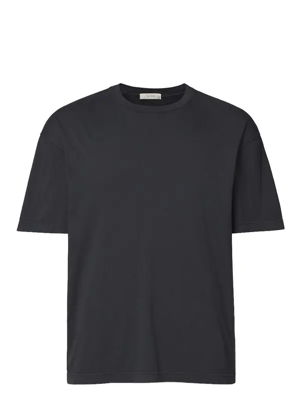 THE ROW Madoc Cotton Jersey T-shirt - Charcoal Melange