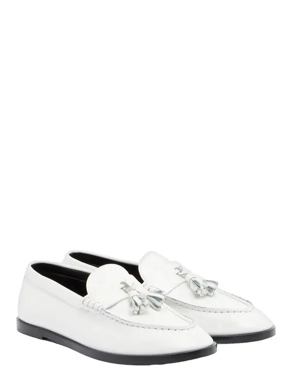 THE ROW Leather Loafers - White
