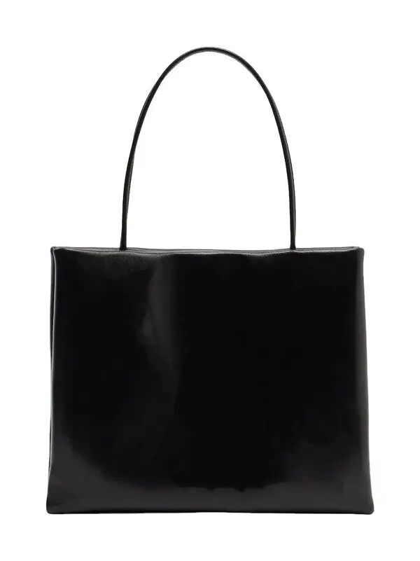 THE ROW Cecily Leather Tote Bag - Black
