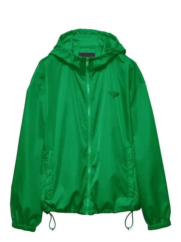 Prada Re-nylon Hooded Rain Jacket - Green