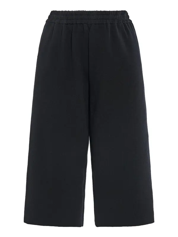 THE ROW Ozias Cropped Jersey Jogger Pants - Black