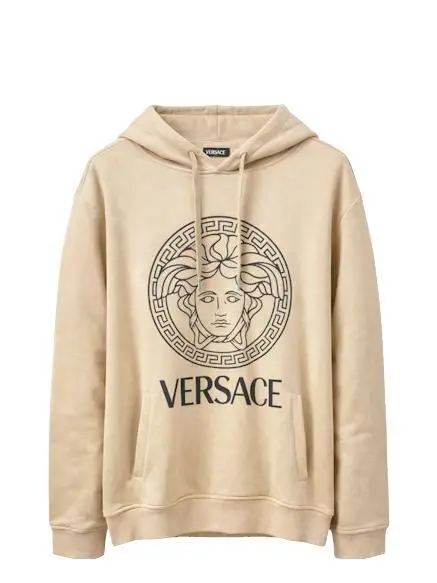 Versace Medusa Logo Hoodie - Caramel Brown