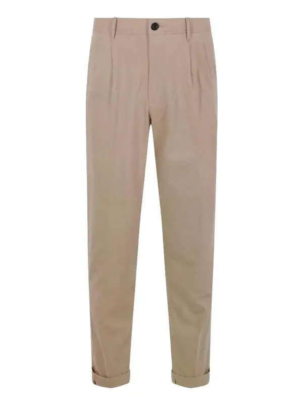 Incotex Beige Pleated Trousers - Neutrals