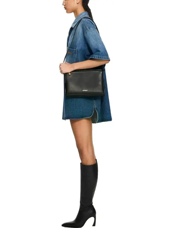 Off-White Sandbag 404 Leather Shoulder Bag - Black