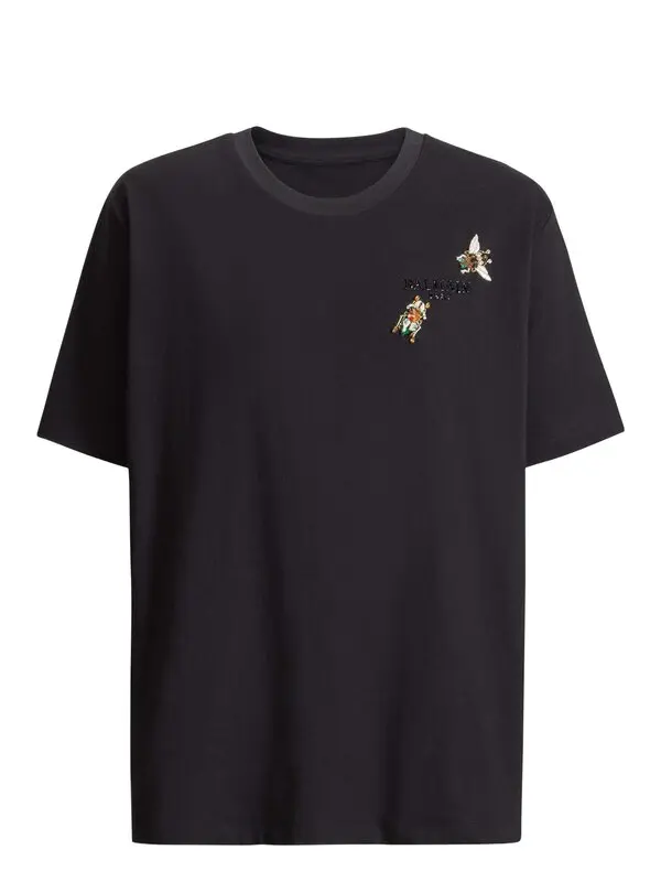 Balmain Embroidered Insect T-shirt - Black