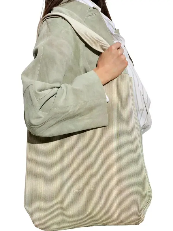 SAMSOE SAMSOE Samira Ribbed Knit Shoulder Bag - Neutrals