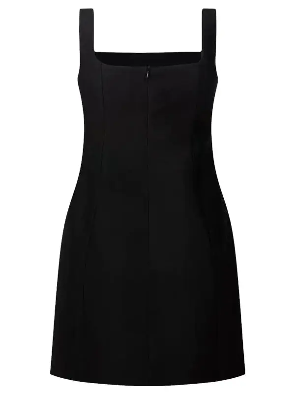TWENTY FOURHAITCH Marfa Square-neck Dress - Black