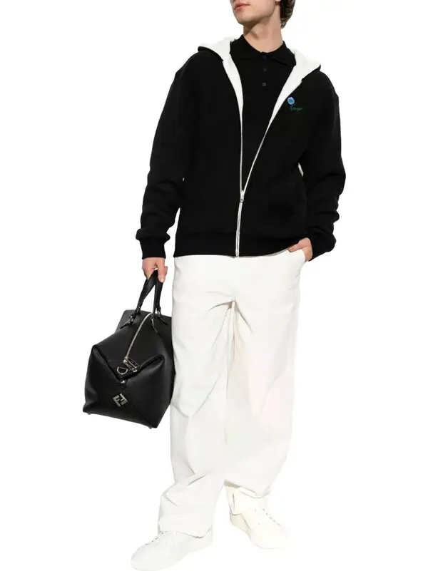 Kenzo Reversible Embroidered Hoodie - Black
