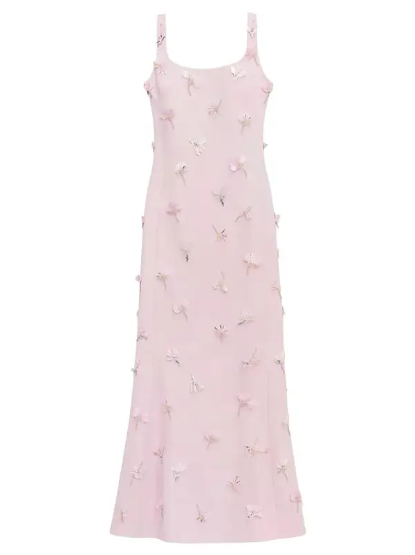 Simkhai Briella Floral-appliqué Gown - Pink