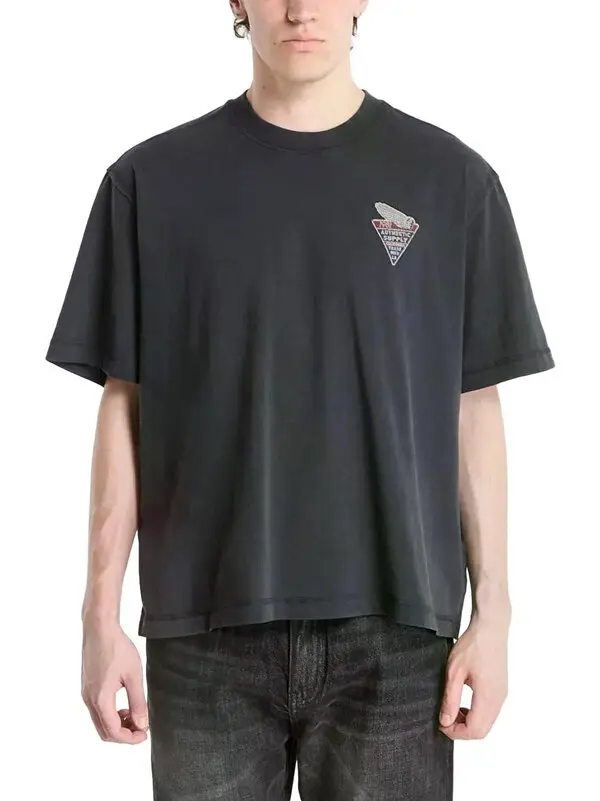 Guess Logo-print Graphic-print T-shirt - Grey