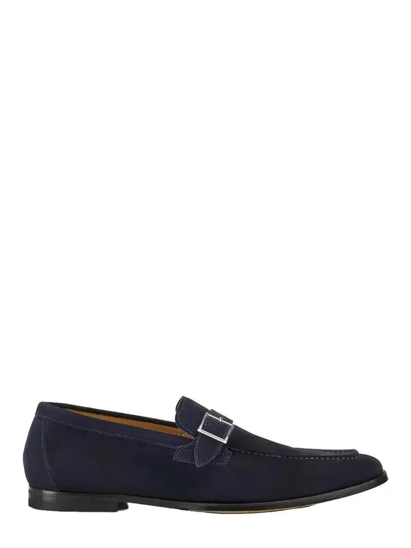 DOUCAL'S Suede Buckle Loafers - Blue