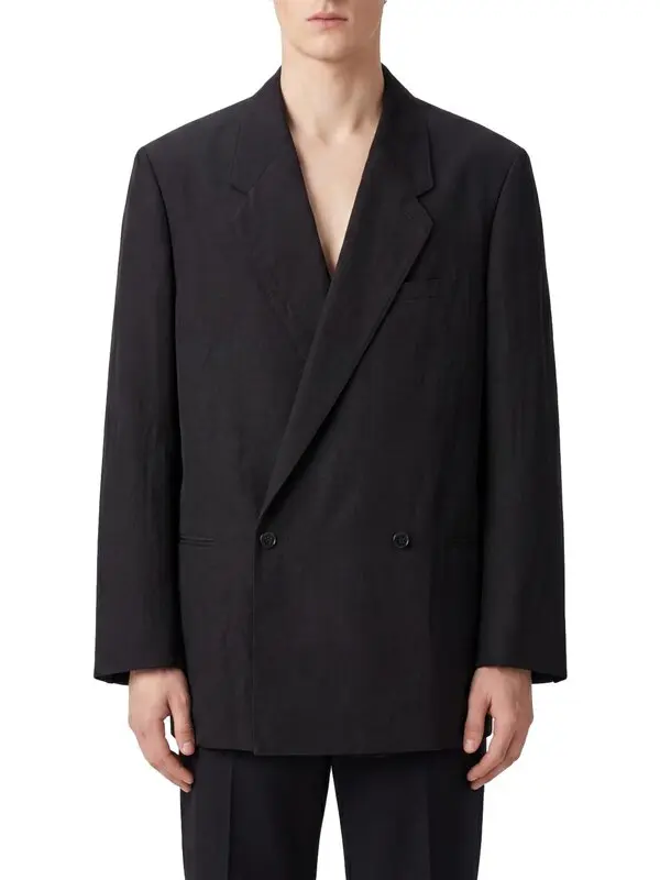LEMAIRE Double Breasted Jacket - Black