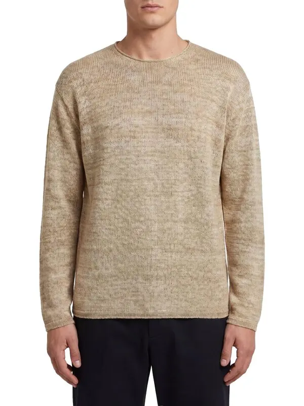 ROBERTO COLLINA Crew Neck Sweater - Beige