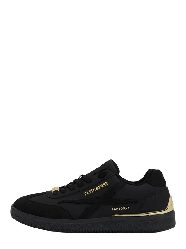 PLEIN SPORT Raptor-x Leather Sneakers - Black