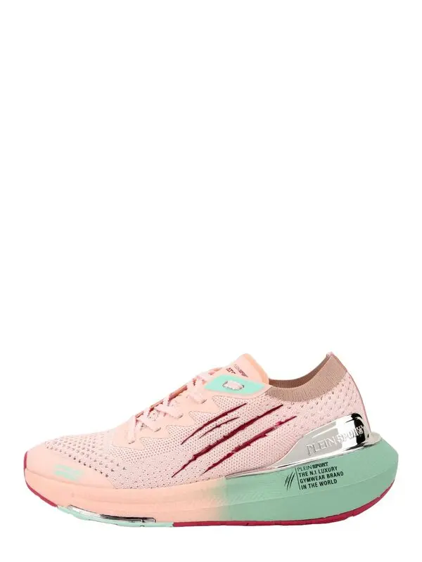 PLEIN SPORT Atomic Speed Crochet Knit Sneakers - Green