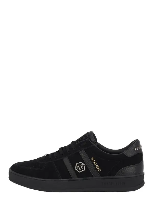 Philipp Plein Retro Rebel Suede Sneakers - Black