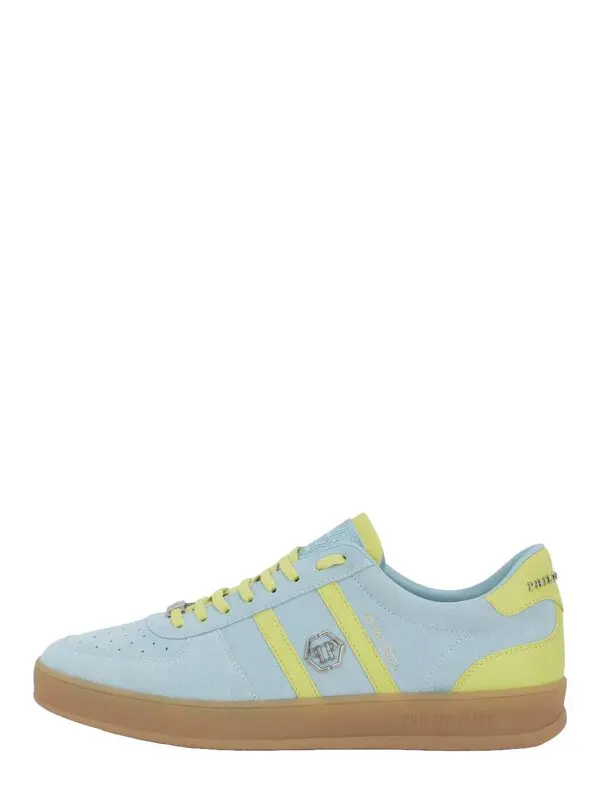 Philipp Plein Retro Rebel Suede Sneakers - Turquoise