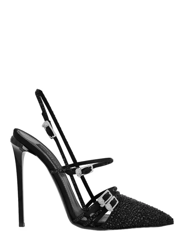 Philipp Plein Embellished Stiletto Pumps - Black