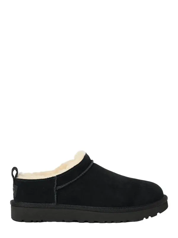 UGG Classic Micro Water-repellent Suede Platform Ankle Boots - Black