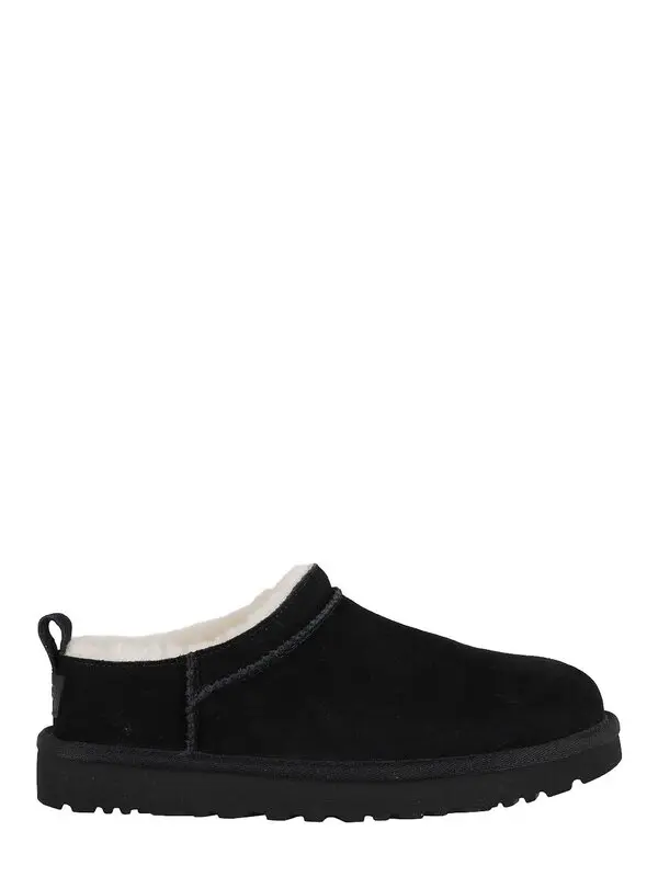 UGG Classic Micro Water-repellent Suede Platform Ankle Boots - Black