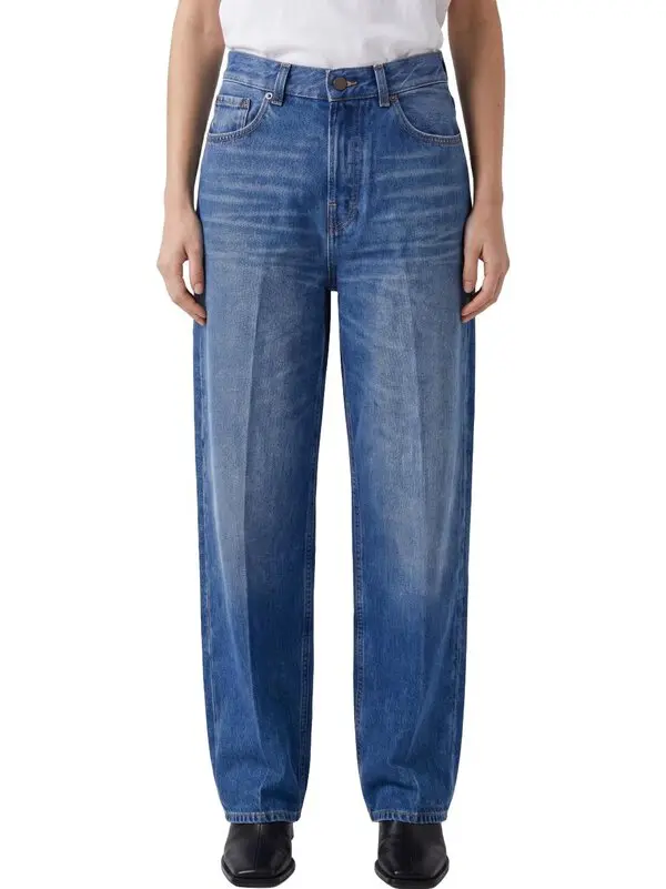 HAIKURE High Rise Wide Leg Jeans - Blue