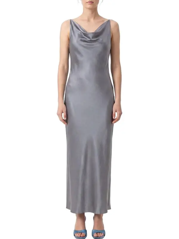 Patrizia Pepe Sleeveless Maxi Dress - Grey