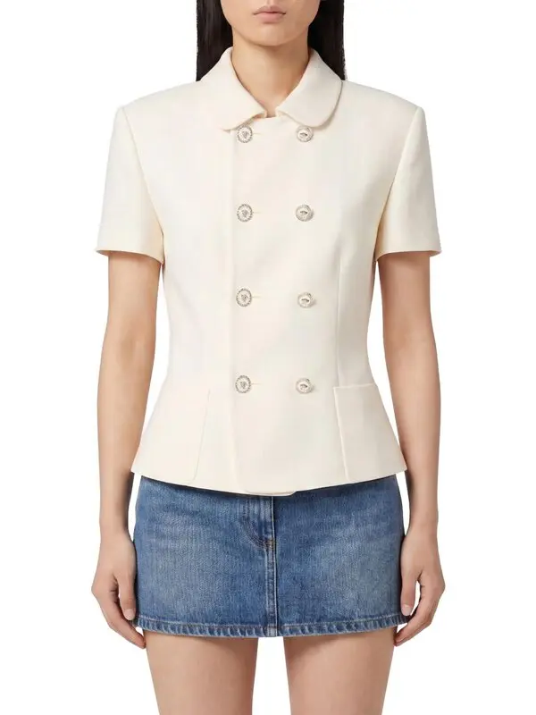 Versace Double Breasted Jacket - White