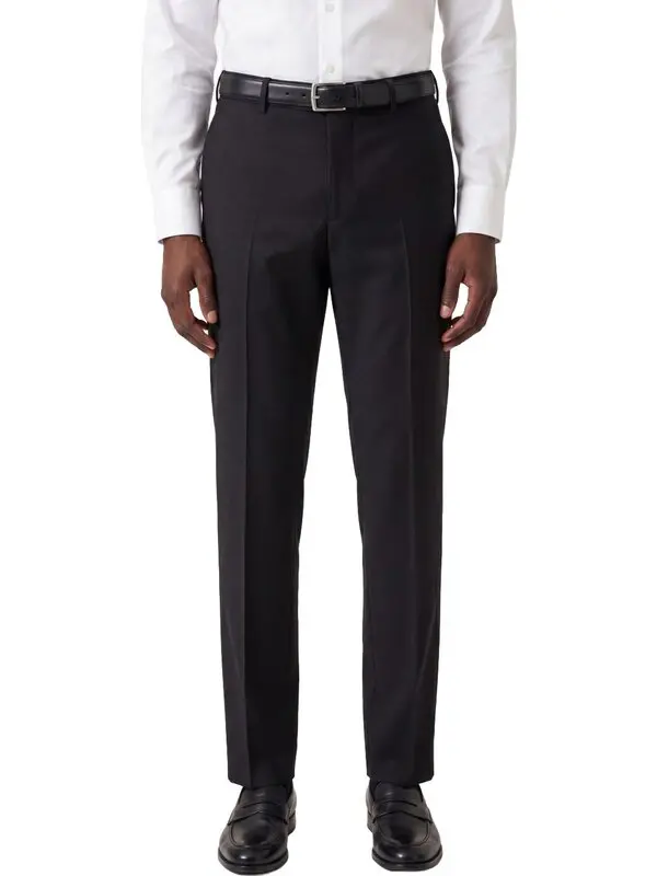 Tagliatore Tailored Trousers In Silk Blend - Black