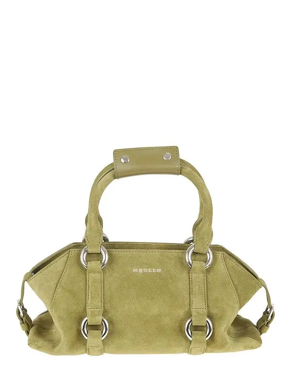 Alexander McQueen Suede Handbag - Green