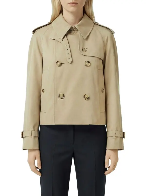 Burberry Double Breasted Jacket - Honey
