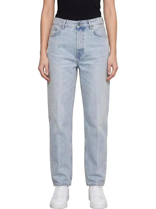 HAIKURE Mid-rise Straight Jeans In Organic And Recycled Cotton - Blue