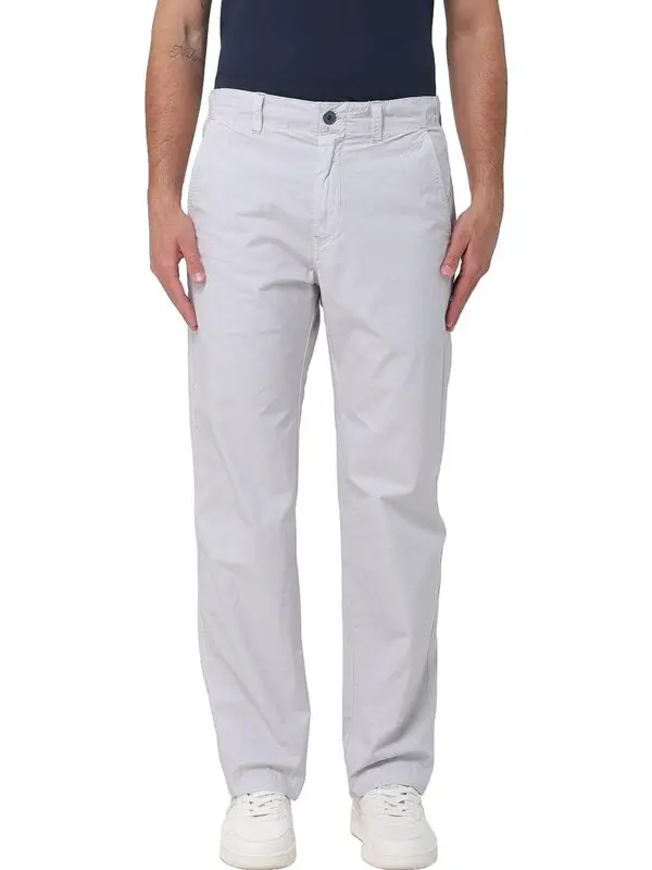 MURPHY&NYE Slim Fit Cotton Chino Trousers - Ice