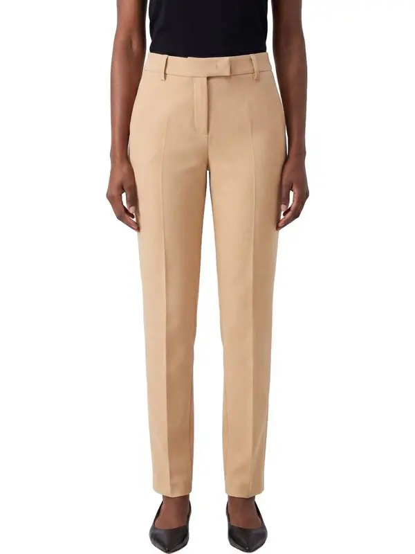 Alberto Biani Slim Fit Technical Crêpe Chino Trousers - Beige