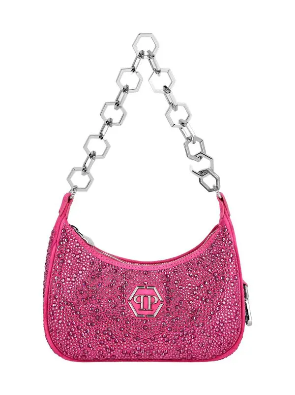 Philipp Plein Embellished Shoulder Bag - Fuchsia