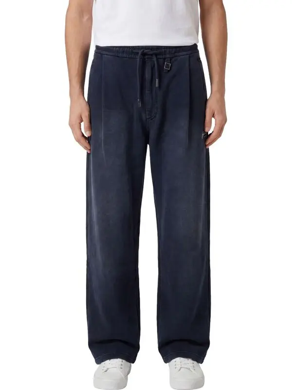 WOOYOUNGMI Relaxed-fit Cotton Jogging Trousers With Drawstring Waist - Blue