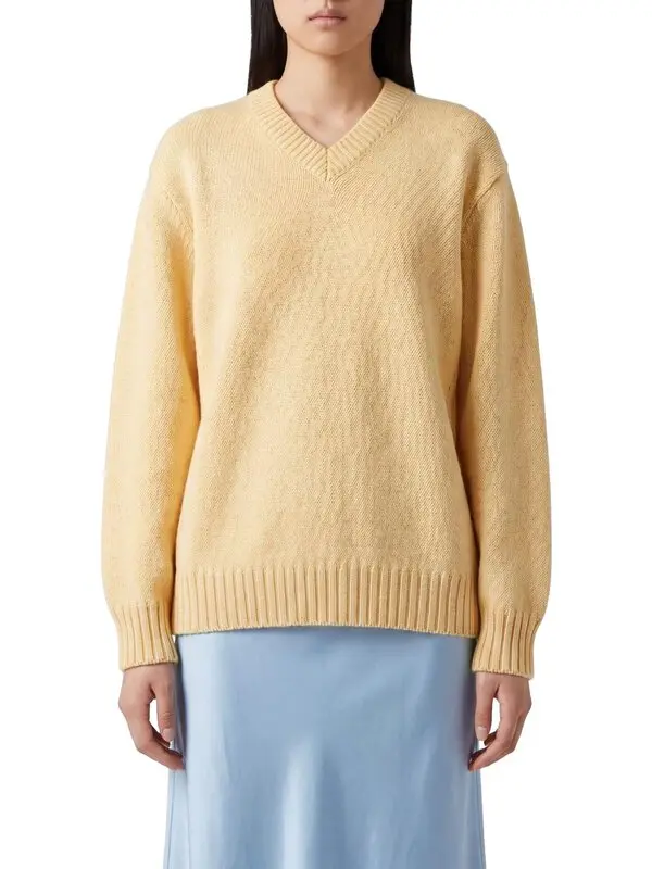 Bottega Veneta V-neck Sweater - Beige