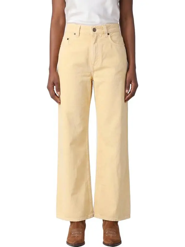 HAIKURE High-waisted Wide Leg Jeans - Beige