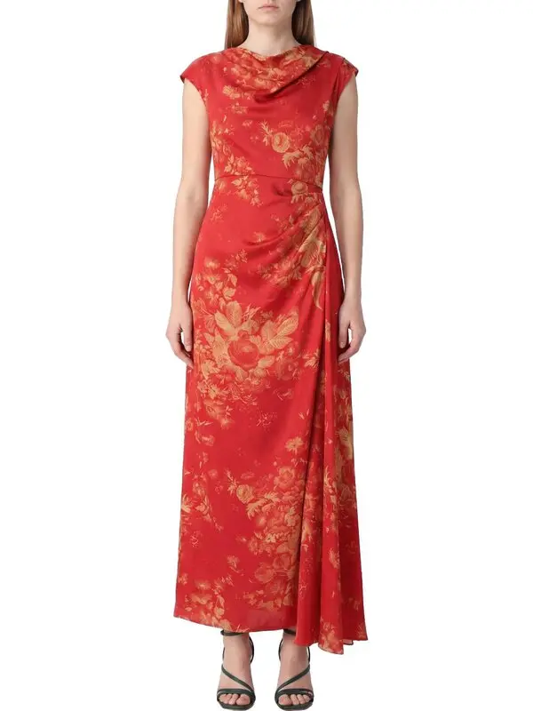 Erdem Floral Print Maxi Dress - Red